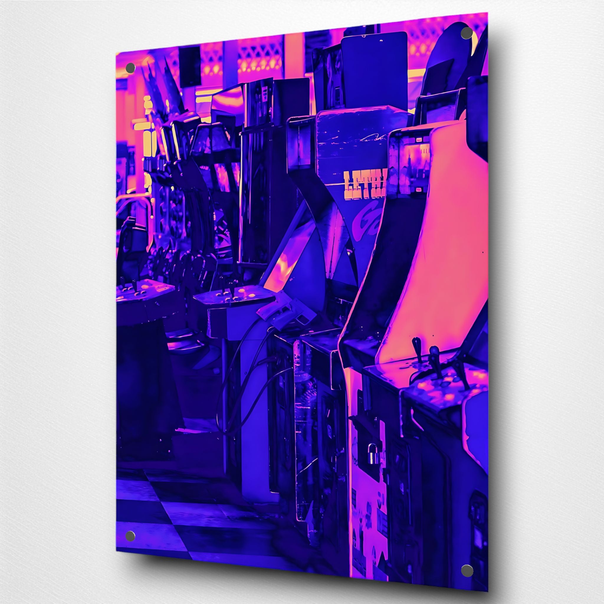 Game Room (Retro-Arcade) Acrylic Wall Art – Gleam Wall Decor